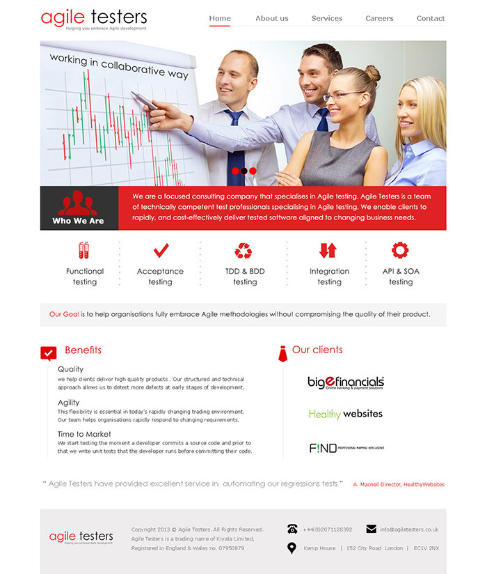 Agile website mockup - By Emad Abdulhannan- 189543_emad :: Tasmeem ME