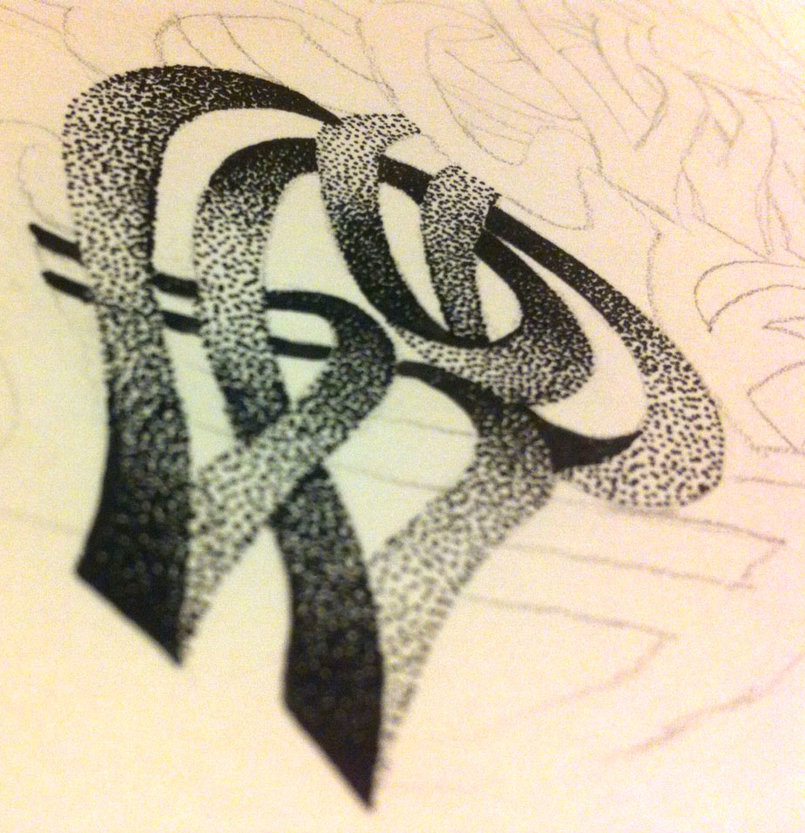 Zoomorphic Elephant in Arabic Calligraphy - By Maece Seirafi- 4342 ...