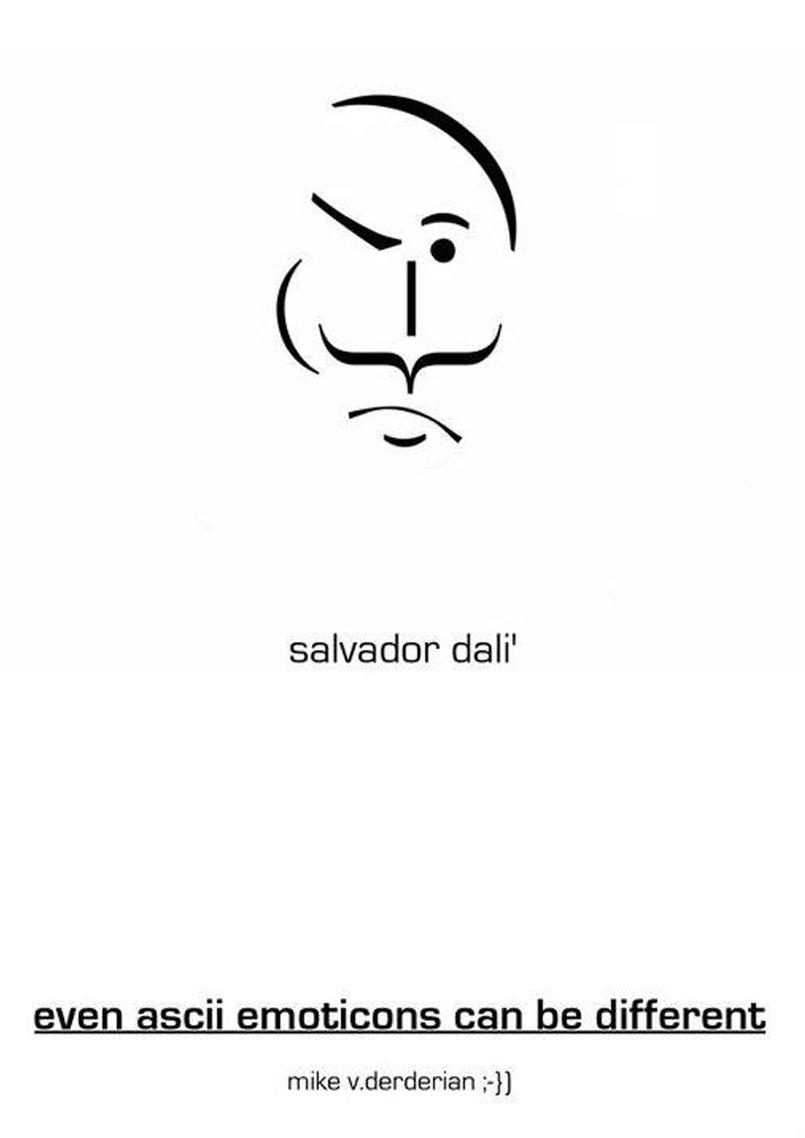 ascii Emoticons من تصميم Mike V. Derderian- mikevderderian