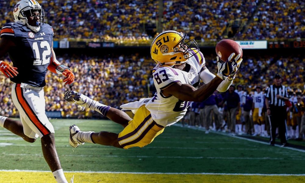 La spectaculaire réception du receveur de LSU, WR Russell Gage ! – The ...