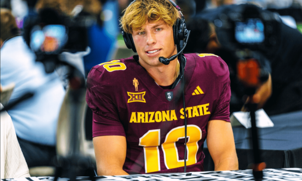 Sam Leavitt, quarterback vedette d’Arizona State, est sur le départ ...