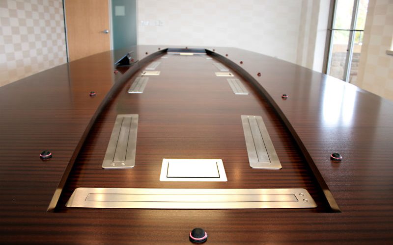 Custom Conference Table Hides Impressive AV System in Executive ...