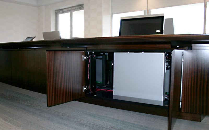 Custom Conference Table Hides Impressive AV System in Executive ...