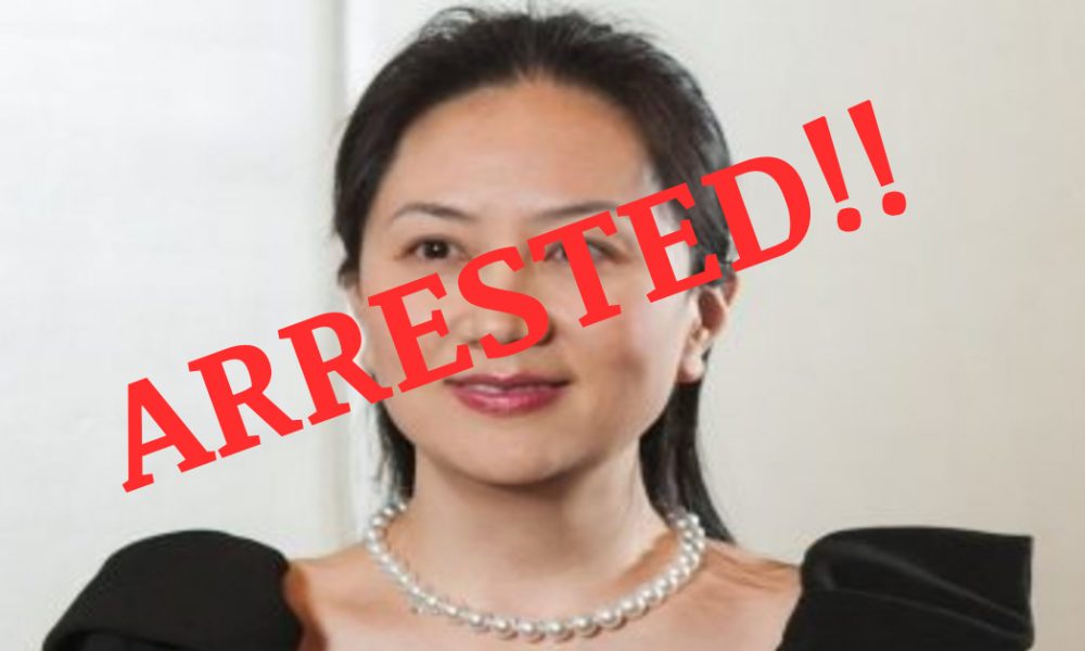 Huaweis Cfo Who Is Also The Founders Daughter Arrested In Canada For