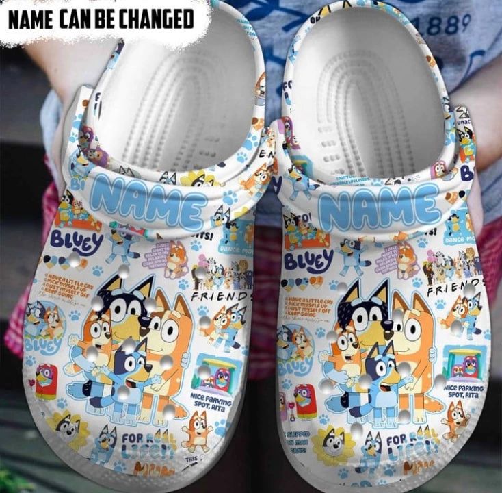 New Design Bluey And Bingo Cartoon Clogs For Kids & Adults - Design by ...