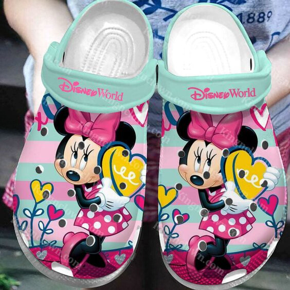 Colorful Design Cute Minnie Mouse Classic Clogs - Design by Crocodile