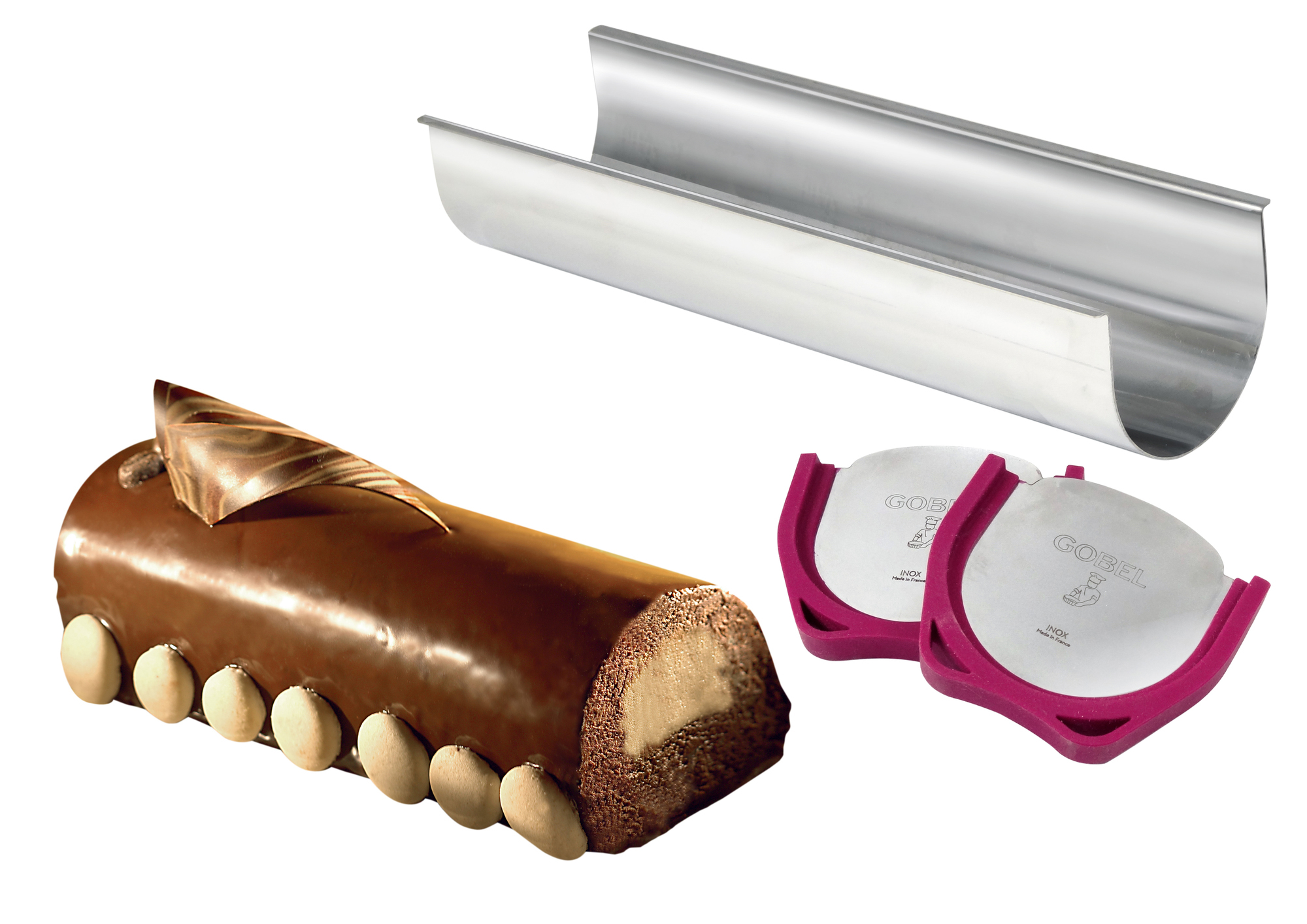 Gobel Rounded yule log mold | 814570 | Louis Tellier