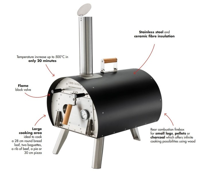Louis Tellier MARCEL Wood Fire Oven MARC01 | Louis Tellier