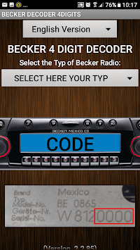 Download Becker 4Digit Radio Code for PC / MAC / Windows