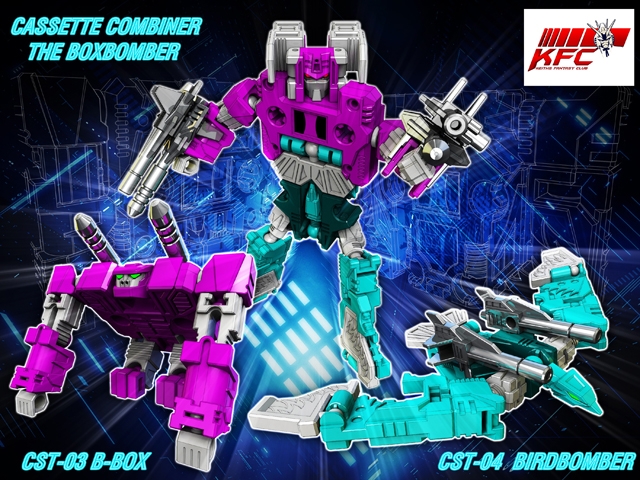 CST-03 B-Box and CST-04 Birdbomber Boxbomber Set of 2 | KFC Toys