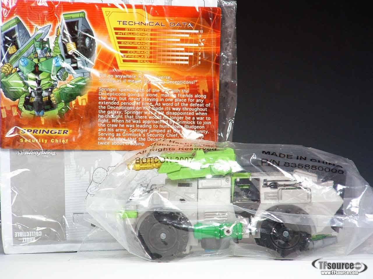 Springer Botcon Exclusive | Transformers Convention 2007 | Hasbro Funpub