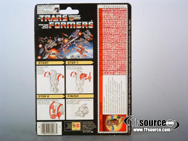 Outback Transformers G1 | Transformers Generation One | Hasbro