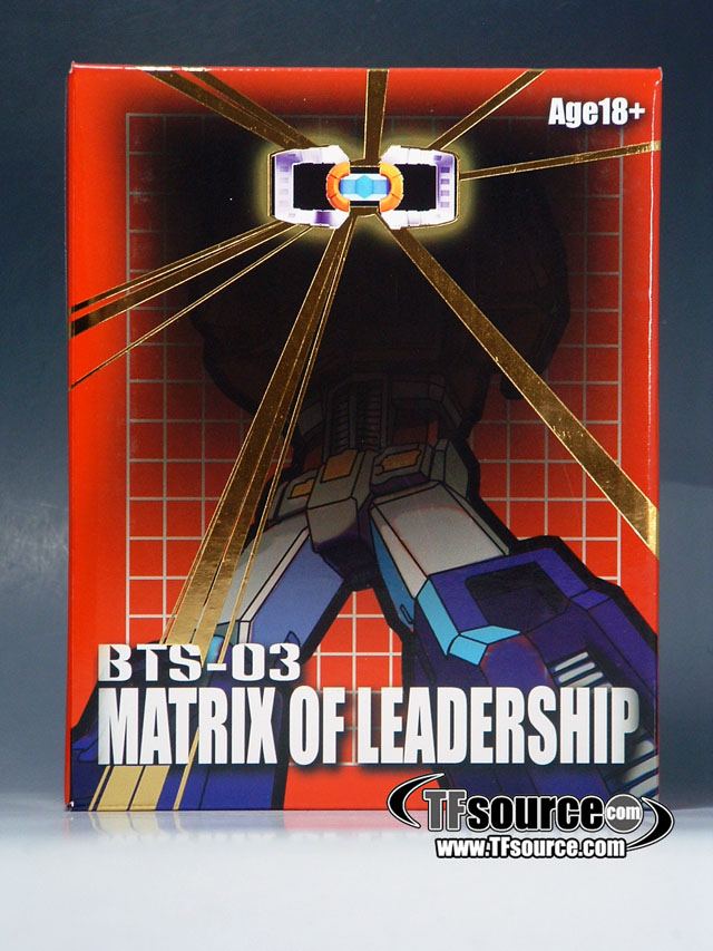 BTS-03 G1 Prime Matrix of Leadership Upgrade Set | BTS Toy | TFSource