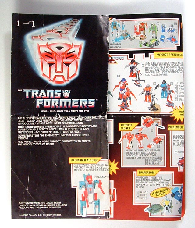 Catalog - 1988 Transformers - 5th Series