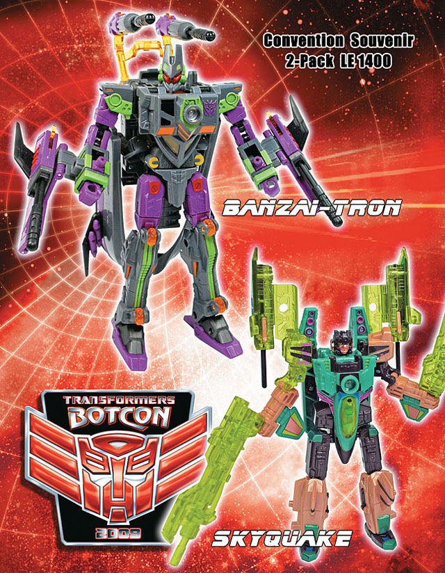 Banzai-Tron and Skyquake Botcon Exclusive | Transformers Convention ...