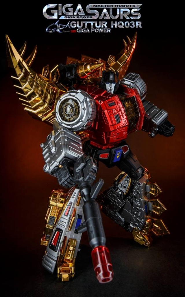 HQ-03R Guttur Chrome Version | GigaPower Gigasaurs | TFSource
