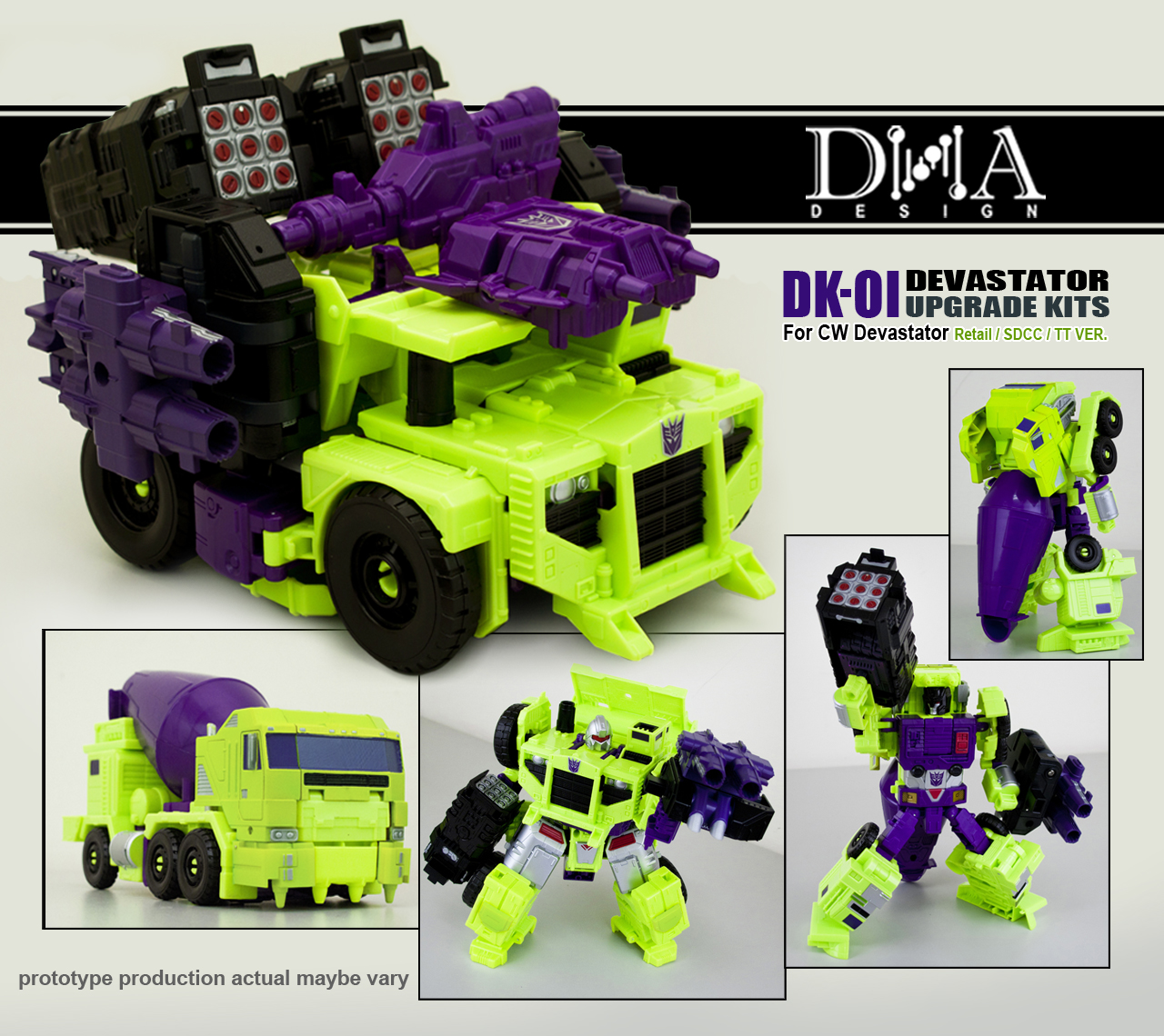 DK-01 Upgrade Kit for Transformers Combiner Wars Devastator | DNA Design
