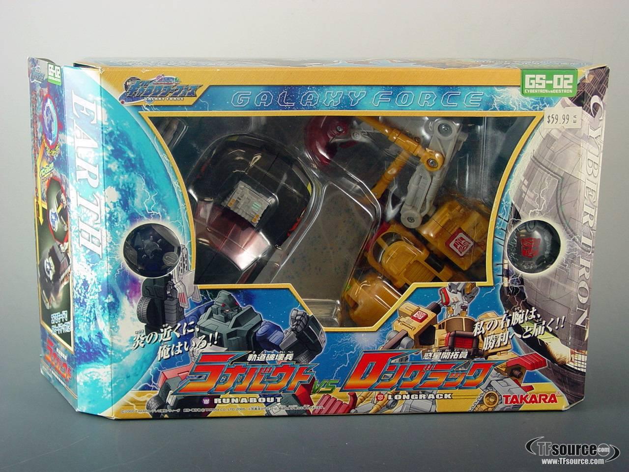 GS-02 Runabout vs Longrack Deluxe Class | Transformers Galaxy Force ...