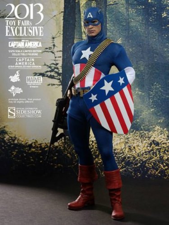 Captain America Star Spangled Banner Version 1:6 Scale | Hot Toys Movie ...