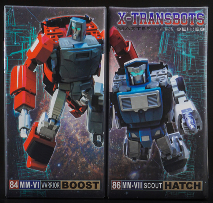 MM-6 Boost and MM-VII Hatch Toy Version | X-Transbots Master Mini ...