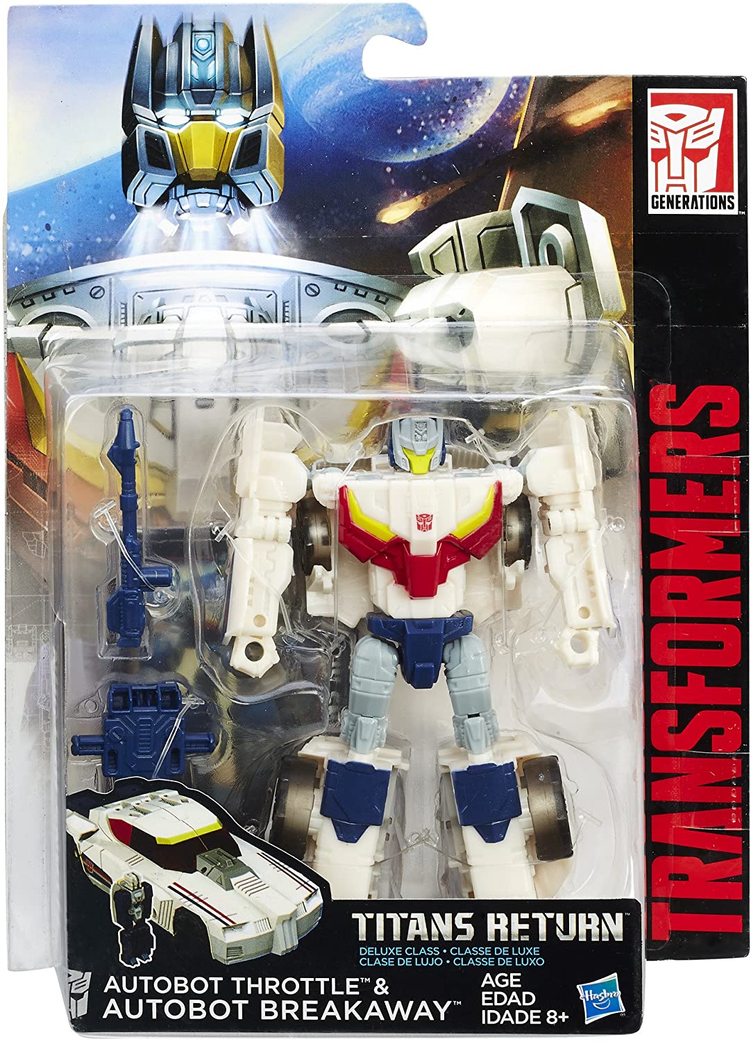 Breakaway with Throttle Deluxe Class | Transformers Generations Titans ...