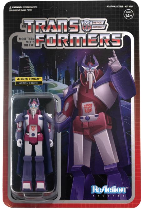 Alpha Trion Figure | Transformers ReAction G1 Generation One | Super7