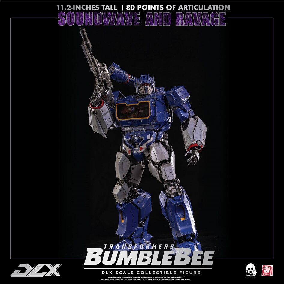 Soundwave and Ravage Collectible Figure DLX Scale Collectible Figure ...