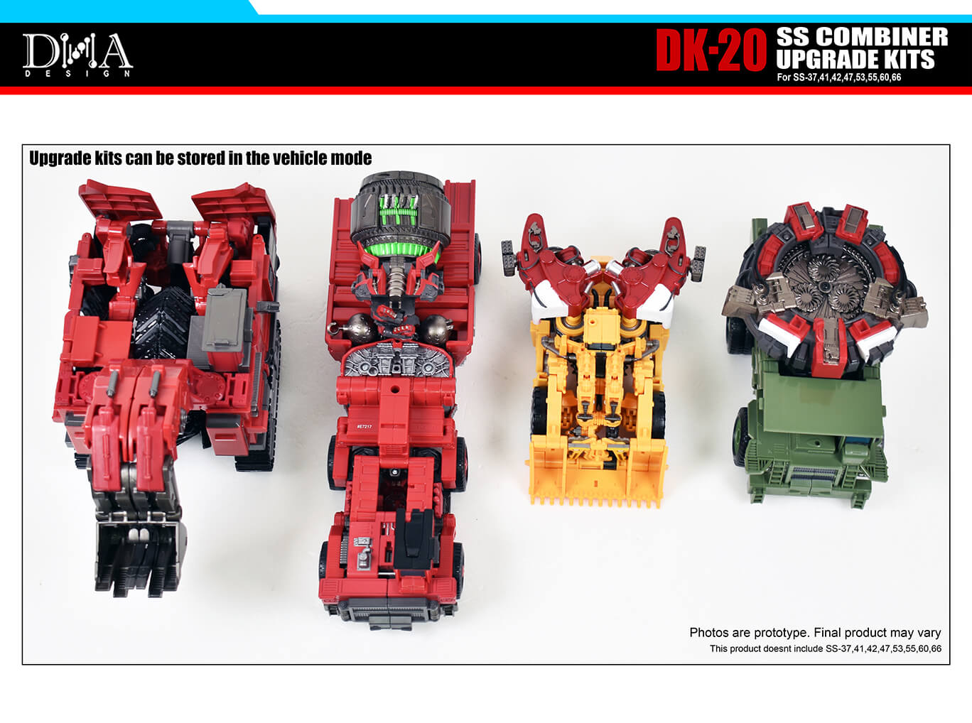 DK-20 Upgrade Kit for Transformers Studio Series 69 Devastator Set of 8 ...