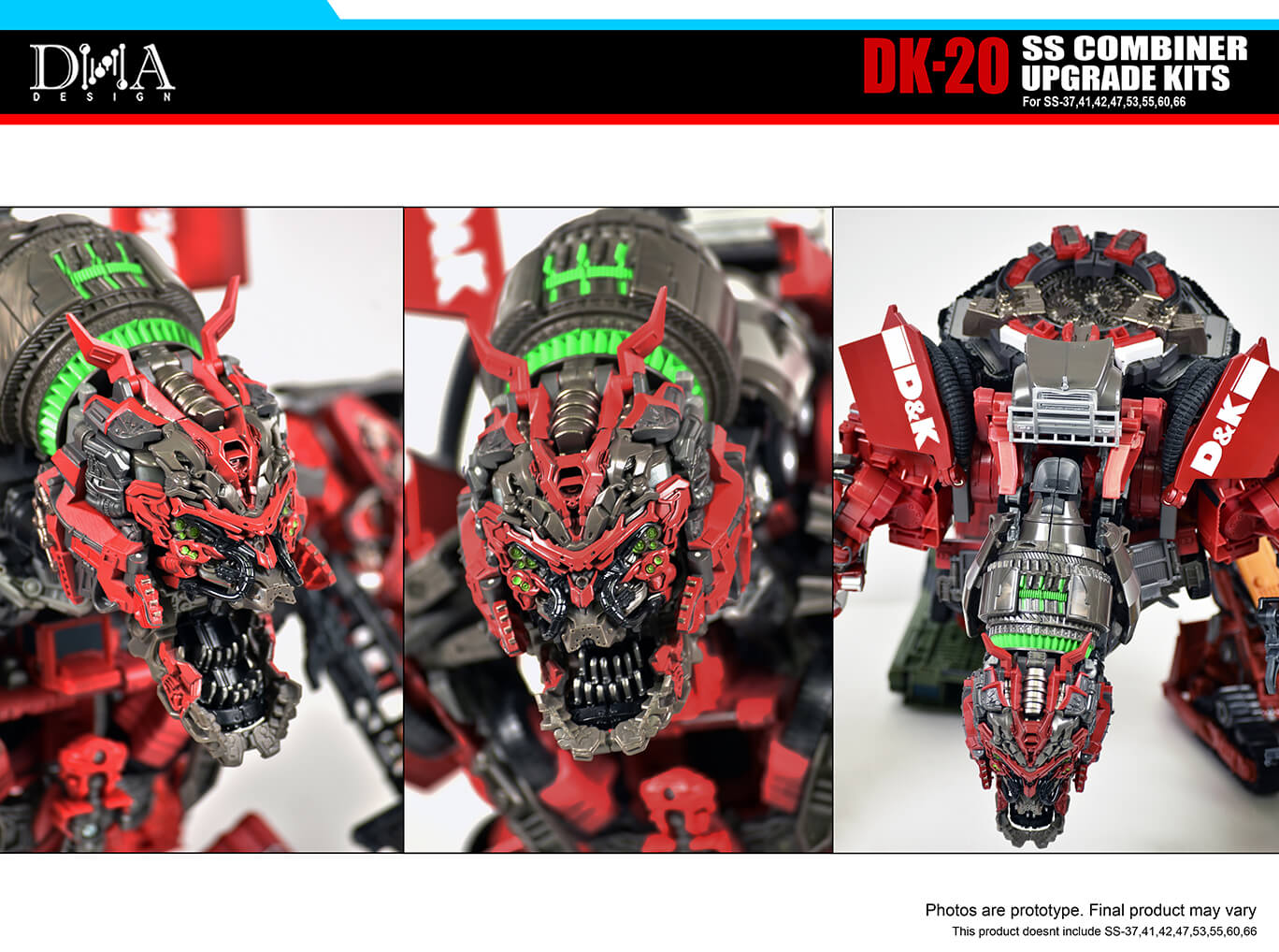 DK-20 Upgrade Kit for Transformers Studio Series 69 Devastator Set of 8 ...