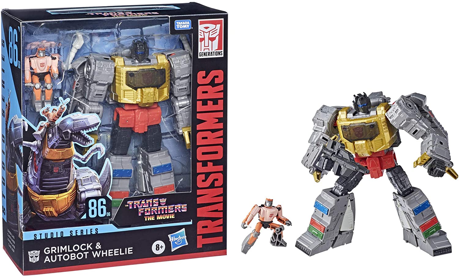 86-06 Grimlock and Wheelie | Studio Series 86 Transformers Figure | Toygeek