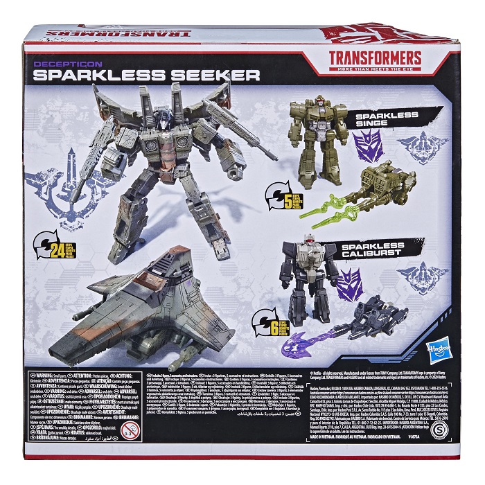 Sparkless Seeker Battle 3-Pack | Transformers Netflix War for Cybertron ...
