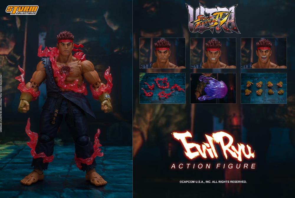 Evil Ryu 1/12 Scale Figure | Ultra Street Fighter IV | Storm Collectibles