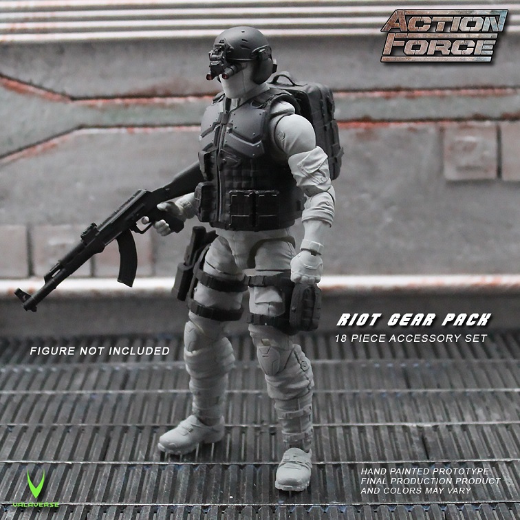 Riot Gear Pack Accessory Set 1/12 Scale | Action Force | Valaverse