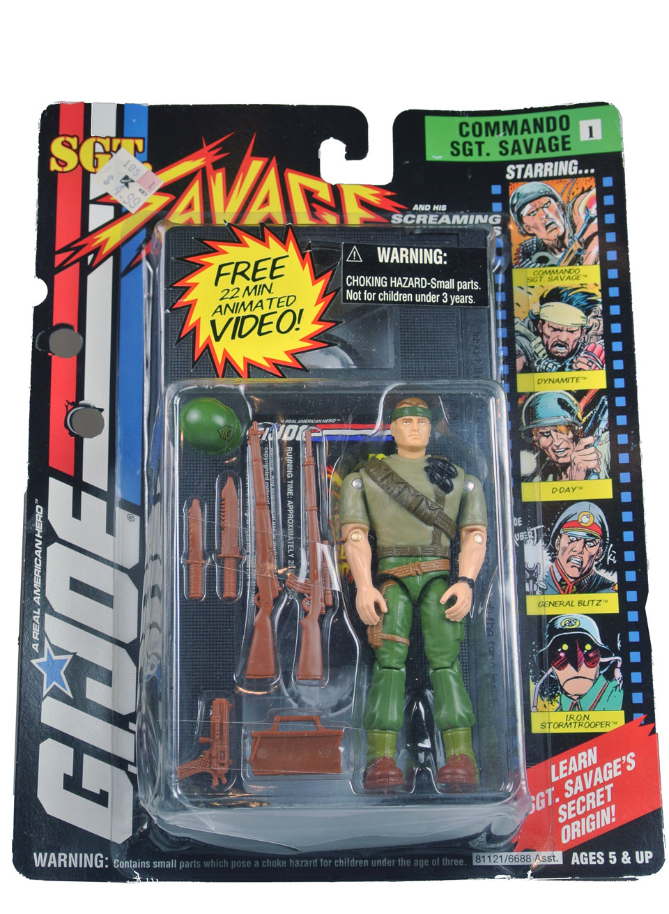 Commando Sgt. Savage Sgt. Savage 3.75-Inch Scale | G.I. Joe A Real ...