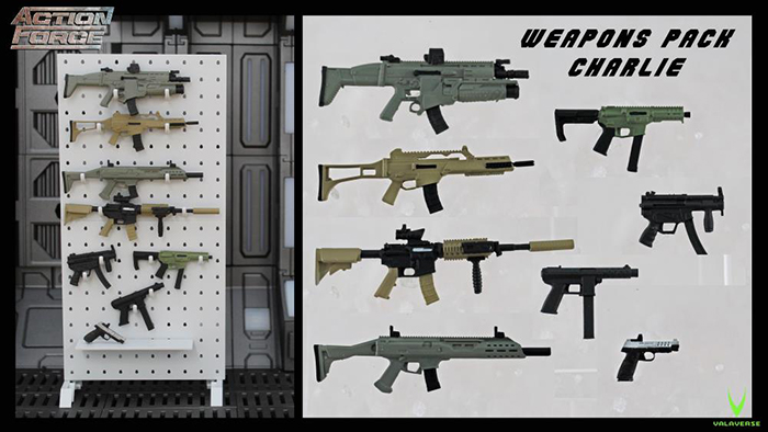 Weapons Pack Charlie Accessory Set 1/12 Scale | Action Force | Valaverse