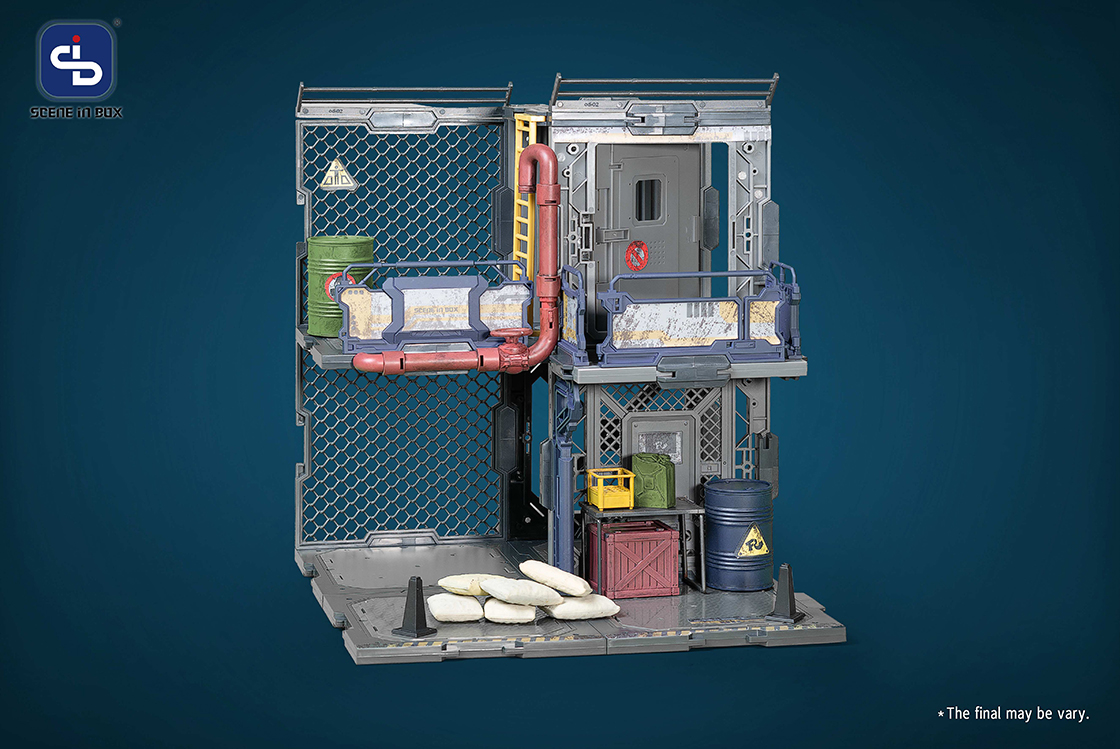 SIB-08 Outpost Diorama Building Set | Scene in Box | Fresh Retro