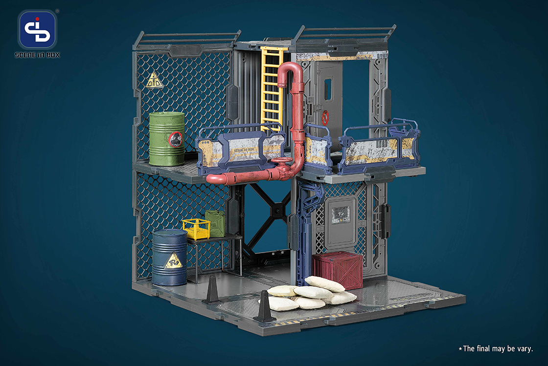 SIB-08 Outpost Diorama Building Set | Scene in Box | Fresh Retro