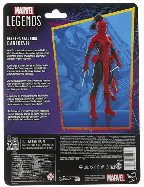 Elektra Natchios Daredevil 6-Inch Scale | Marvel Legends Retro ...