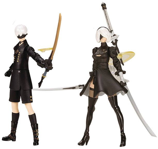 2B and 9S Two-Pack Plastic Model Kit | NieR: Automata | Square Enix