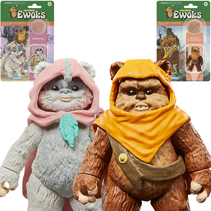 Wicket W. Warrick and Kneesaa 3.75-Inch Scale 2-Pack | Star Wars: Ewoks ...