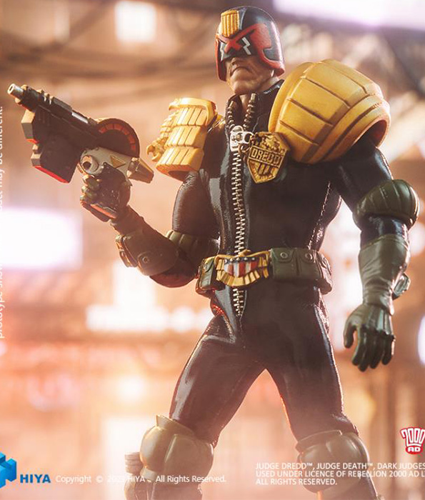 Judge Dredd 1:12 Scale Exquisite Super | 2000 A.D. Judge Dredd | Hiya Toys