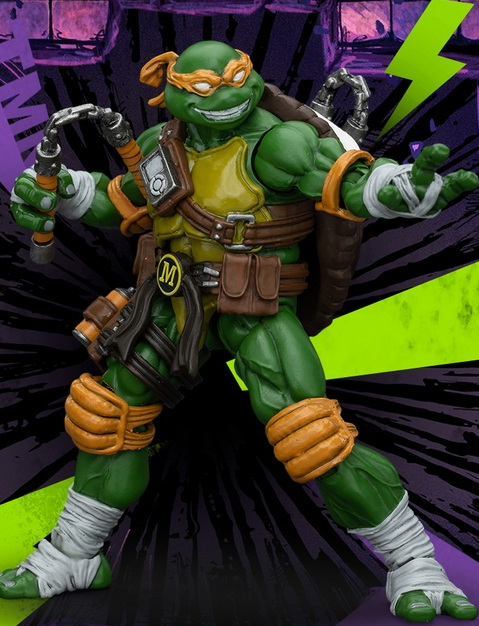 Michelangelo 1/18 Scale | Teenage Mutant Ninja Turtles | Joy Toy