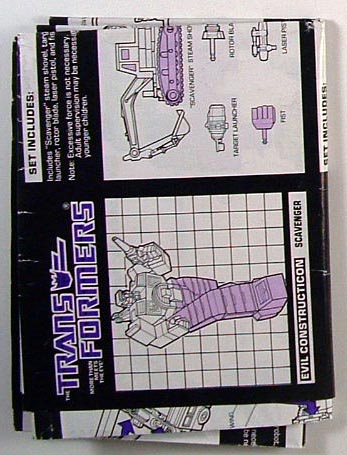 Instruction Manual - Devastator - Grade C