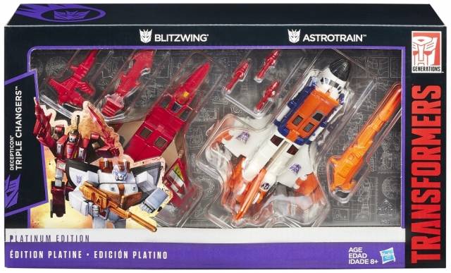 Blitzwing and Astrotrain Set of 2 | Transformers Platinum Edition G1 ...