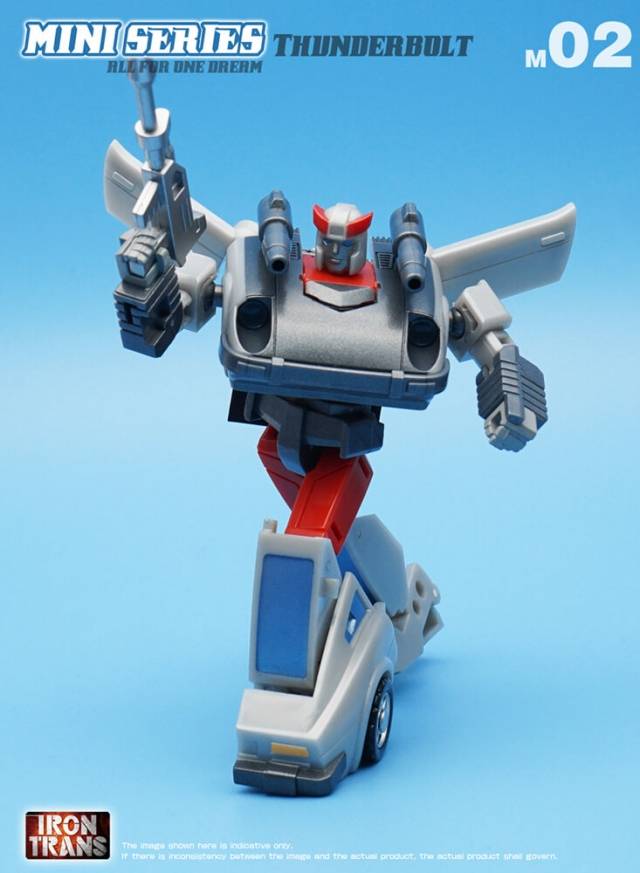 M01 Police Car M02 Thunderbolt M03 Smog Set of 3 Figures | Iron Trans