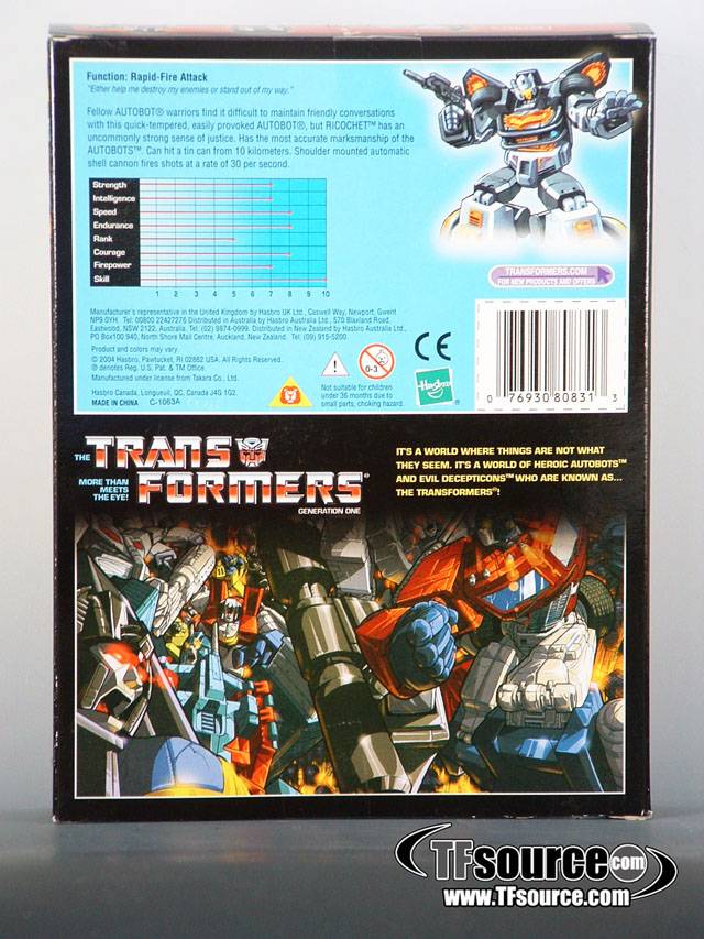 Transformers G1 Ricochet and Nightstick | The Transformers Generation ...