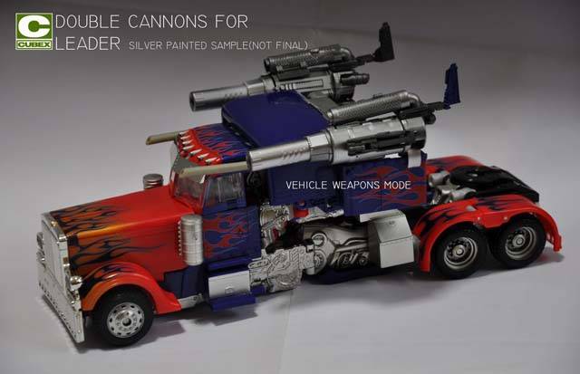 Buster Guns Metallic Silver Version | Cubex | TFSource