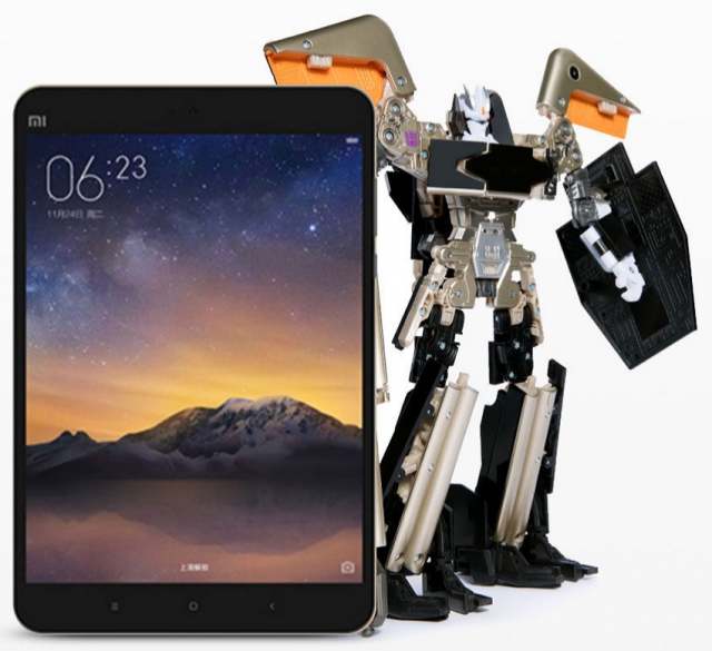 Xiaomi Mi Pad 2 Soundwave Gold Color Edition | Transformers Asia Exclusive