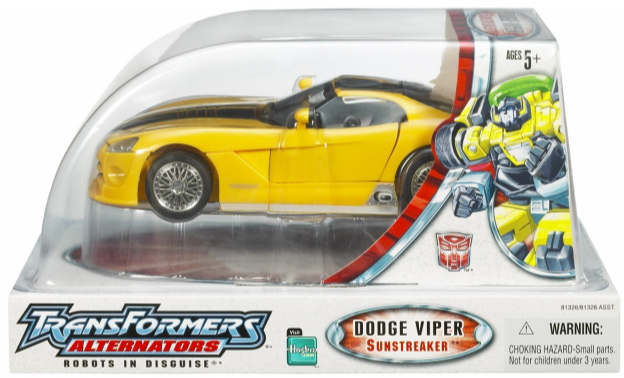 Sunstreaker | Dodge Viper Transformers Alternators | Hasbro