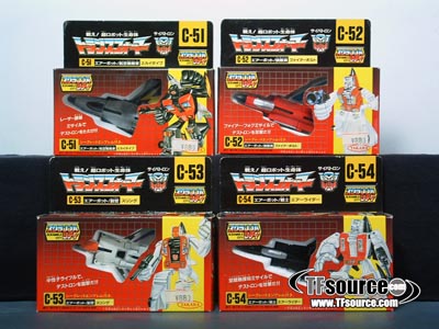 Superion Aerialbots Set of 5 Figures Japanese Transformers G1 ...